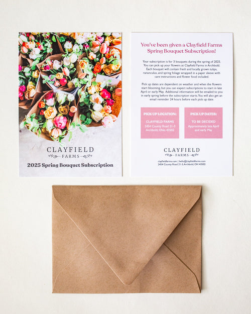 Spring Bouquet Subscription - Archbold – Clayfield Farms Spring Bouquet Subscription - Archbold – Clayfield Farms
